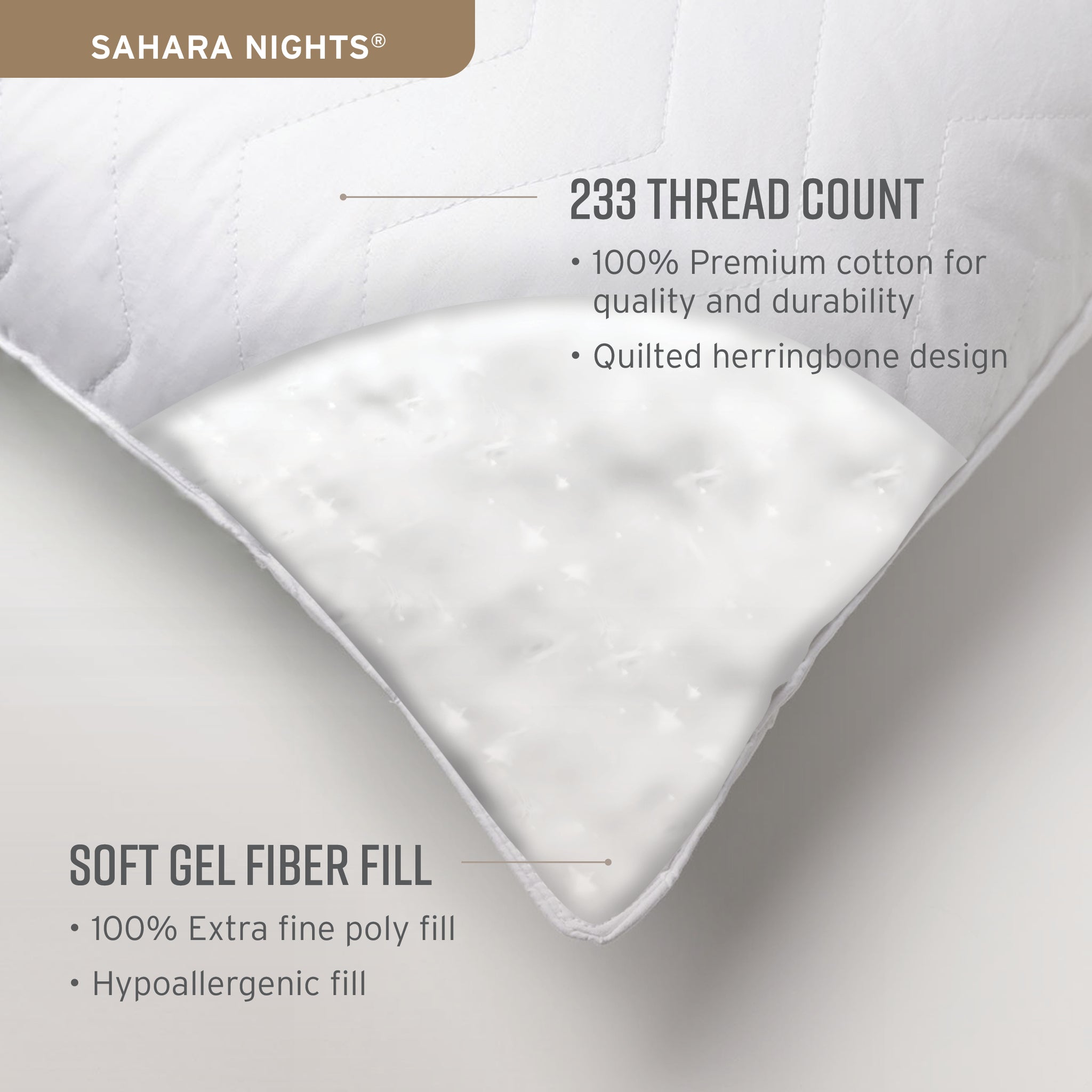 Sahara Nights Pillow Bundle – Hotel-Quality Bedding